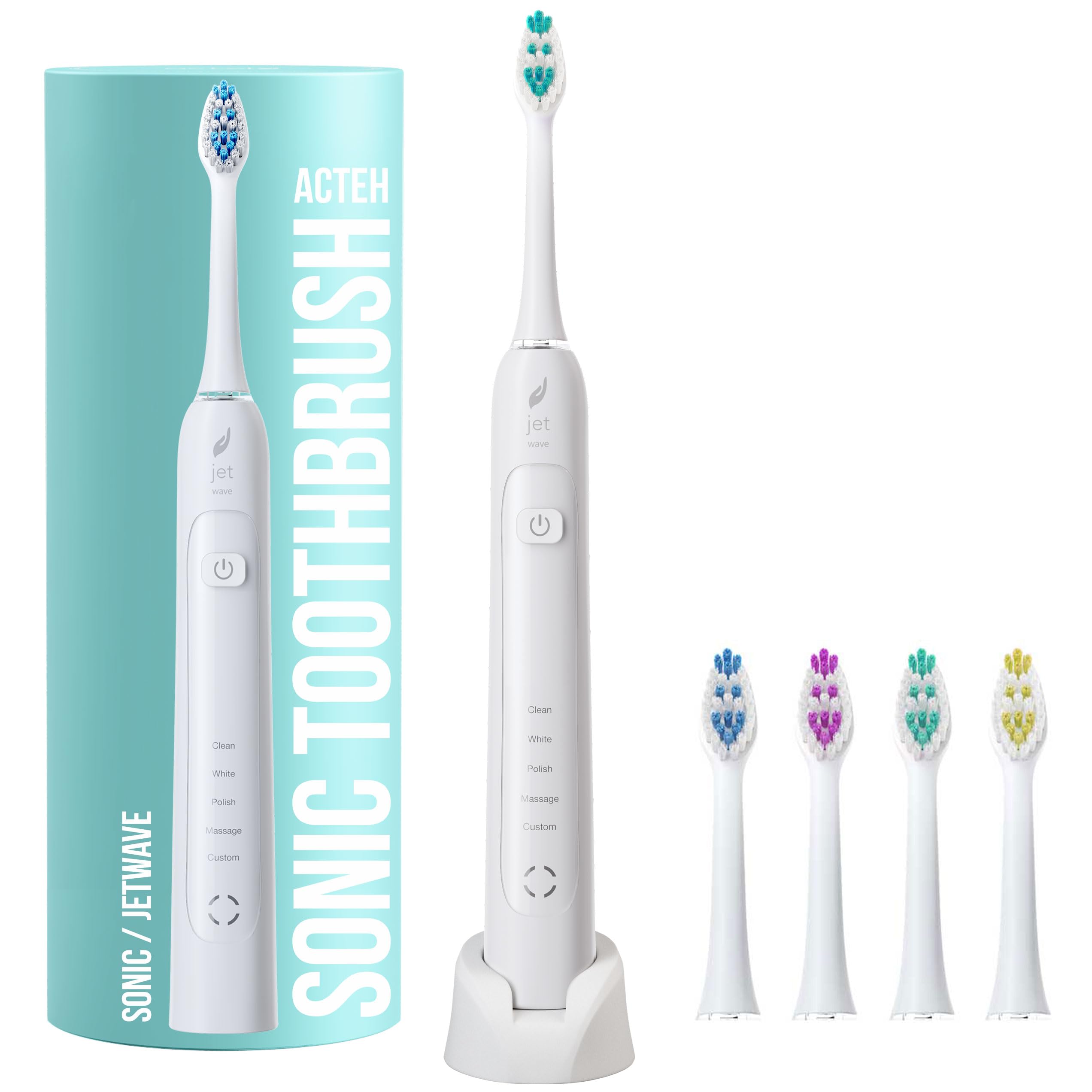 JetWave Toothbrush Heads in White