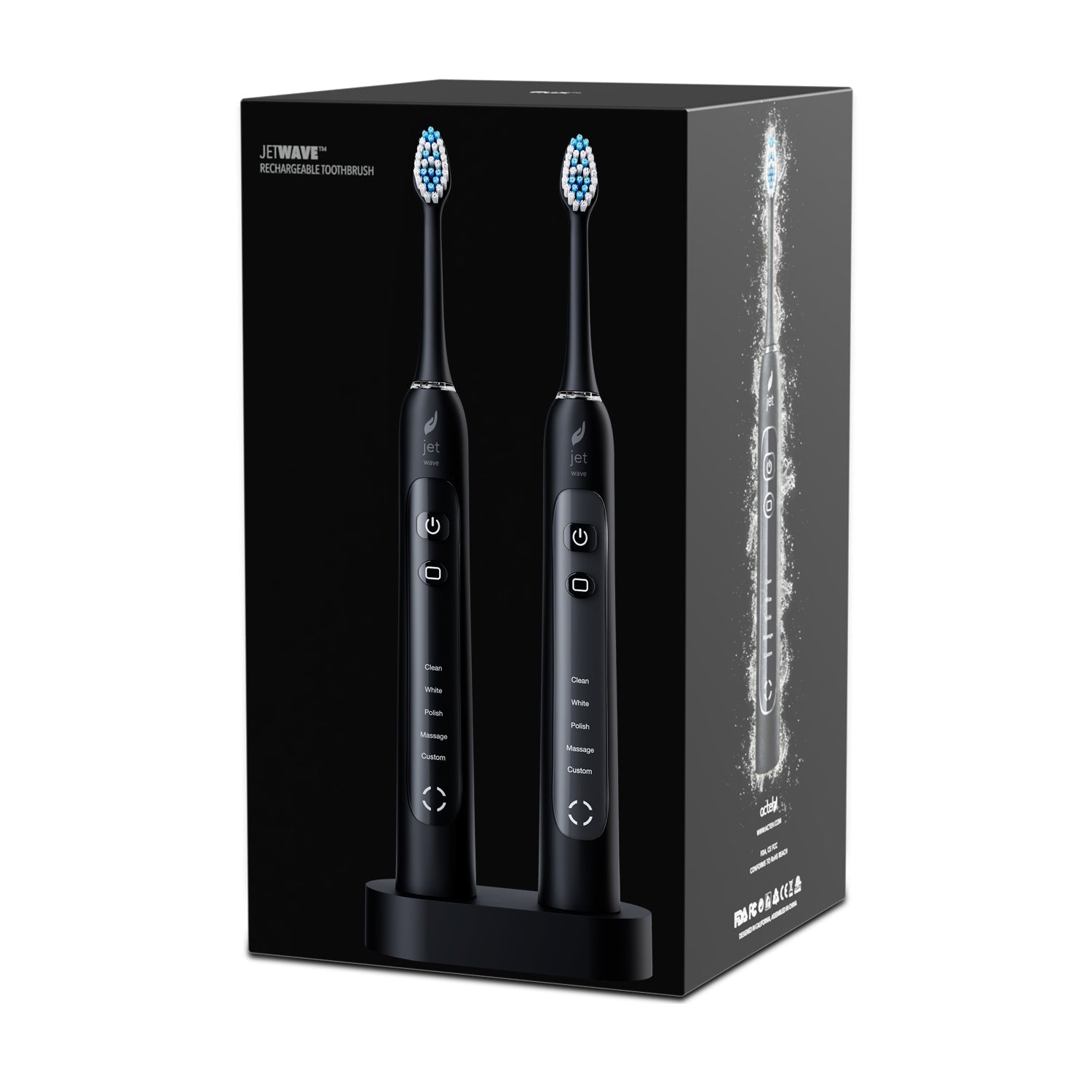 JetWave Sonic Electric Toothbrush Dual Set – JetWave Brush